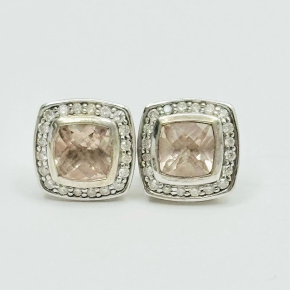 David Yurman | Jewelry | David Yurman Albion Morganite Diamond Earrings ...